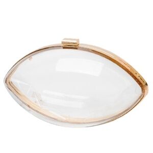 Fleurish Jewelry | Bags | Clear Acrylic Football Clutch | Poshmark